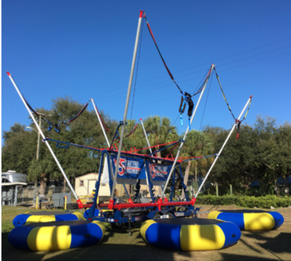 4 Quad Bungee Trampoline - Palmetto Amusements